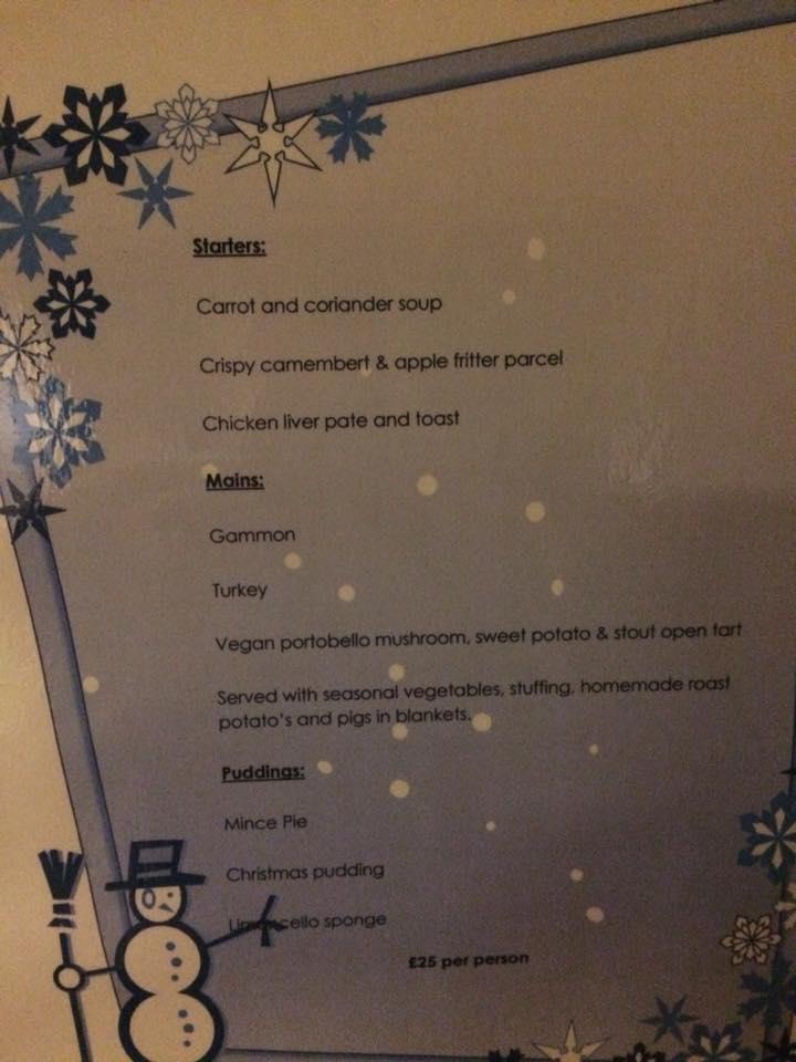 Menu at The Royal Standard pub & bar, Hayle