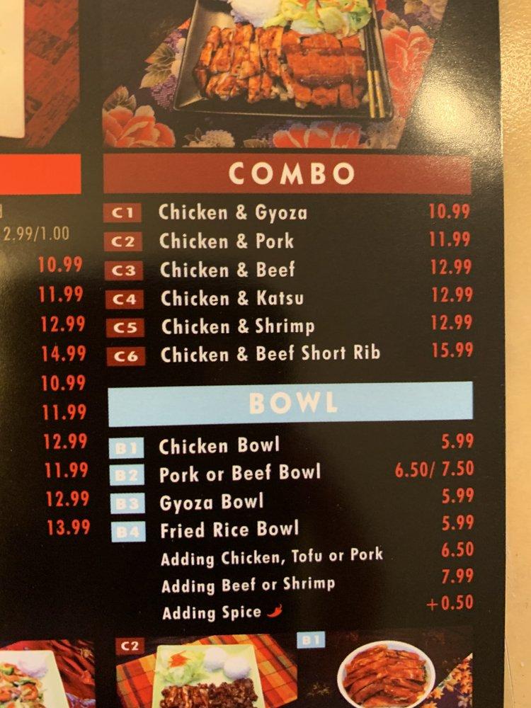 Menu at Yoko Teriyaki : restaurant, Issaquah
