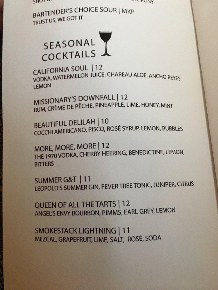 Menu at 22 Square Restaurant & Bar, Savannah