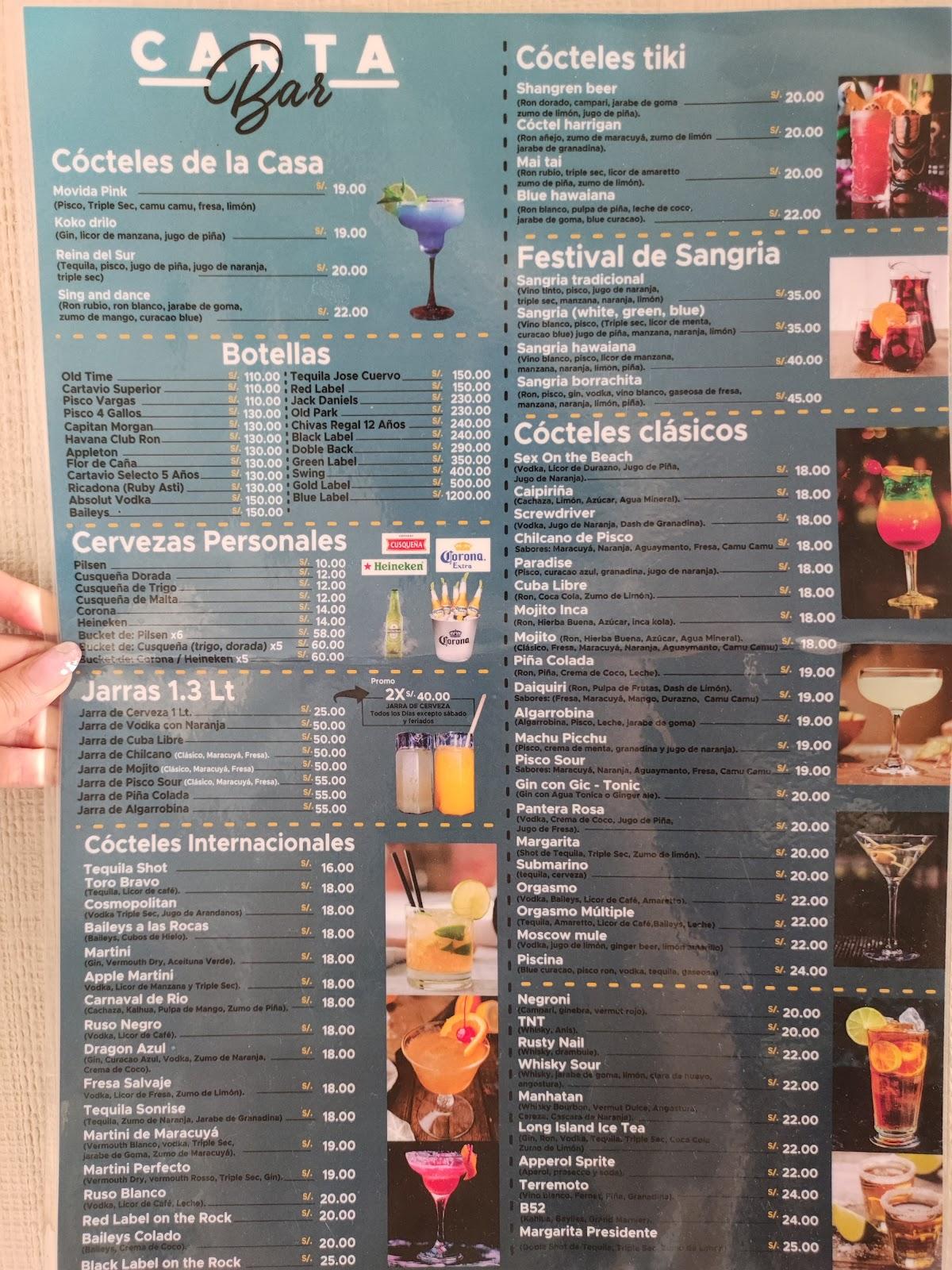 Carta de La Movida Restobar, Puente Piedra