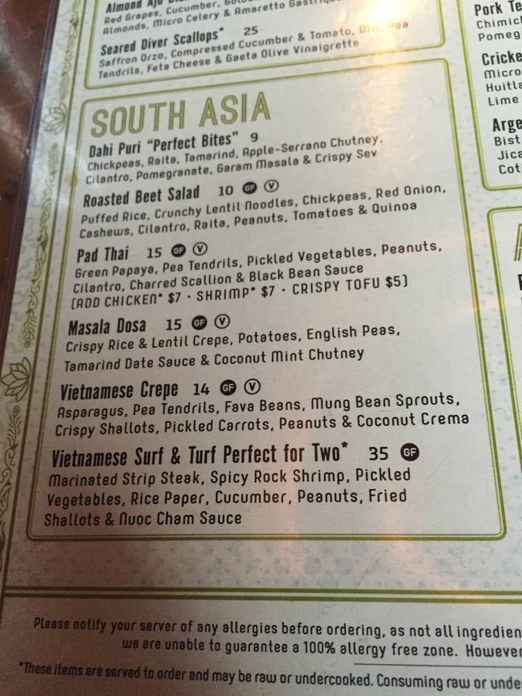 Menu at Linger pub & bar, Denver