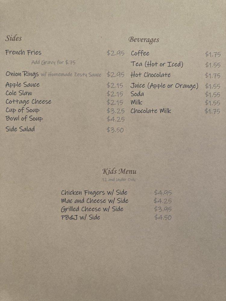 Menu at Simple Harmony restaurant, Wayland