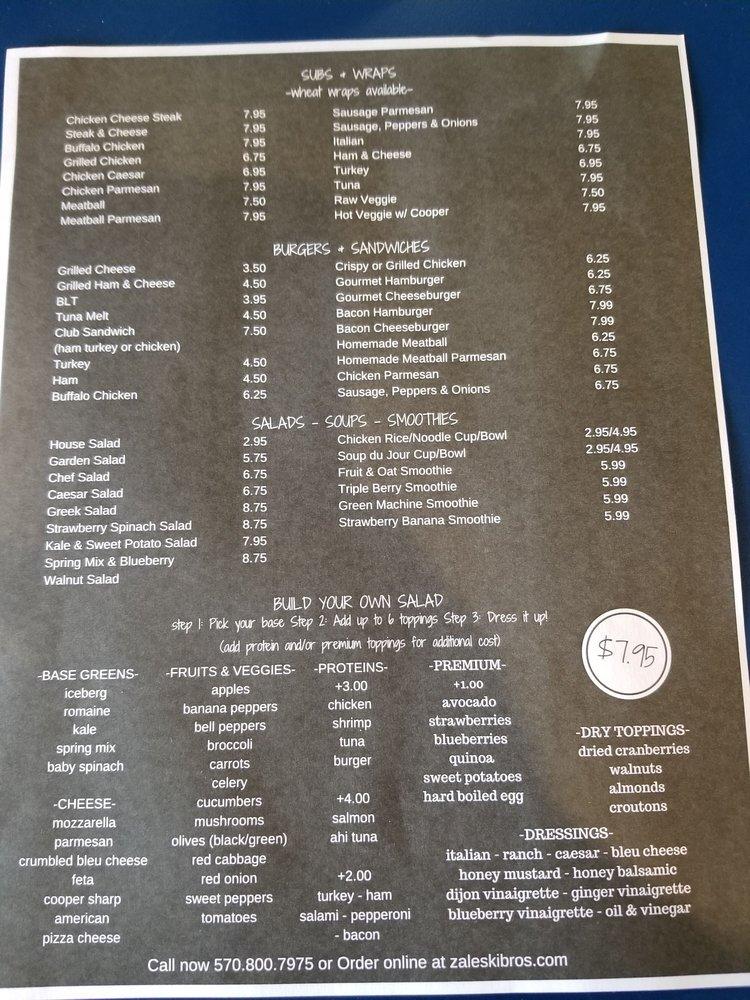 Menu at Novello's Pizzeria & Restaurant, Scranton