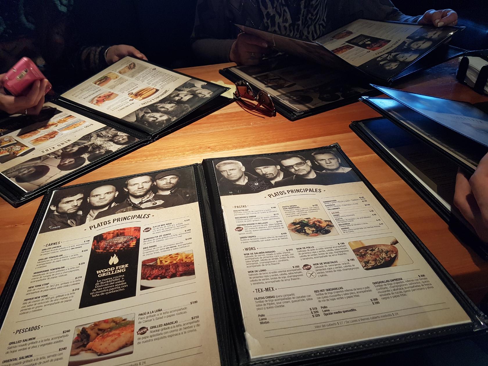 Carta del restaurante Rock&Feller's Alto Rosario, Rosario, S2013DJK