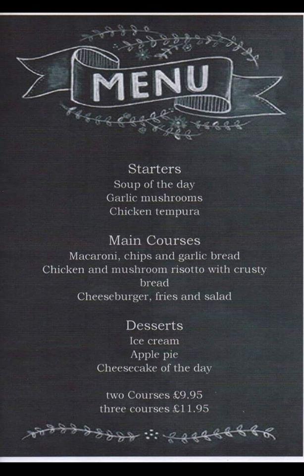 Menu at Pop Inn pub & bar, Stevenston