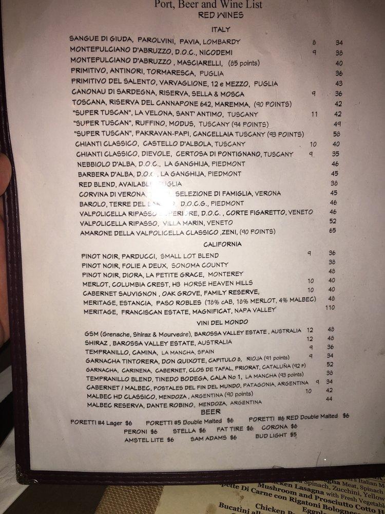 Menu at Sosta Caffé desserts, Pembroke Pines, Pines Blvd