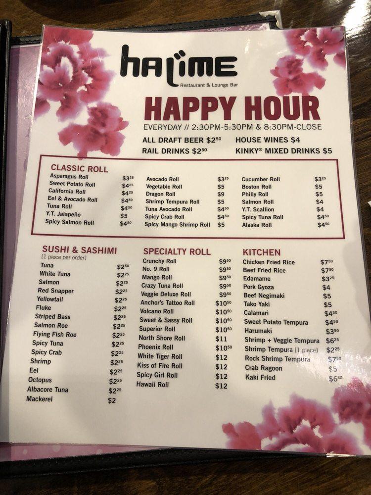 Menu at Hajime St.Cloud restaurant, St. Cloud