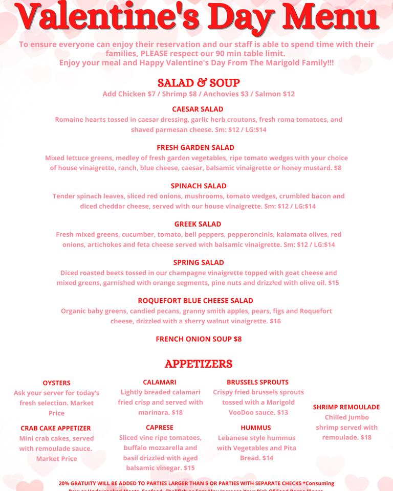 Menu at Marigold Cafe & Bakery, Colorado Springs