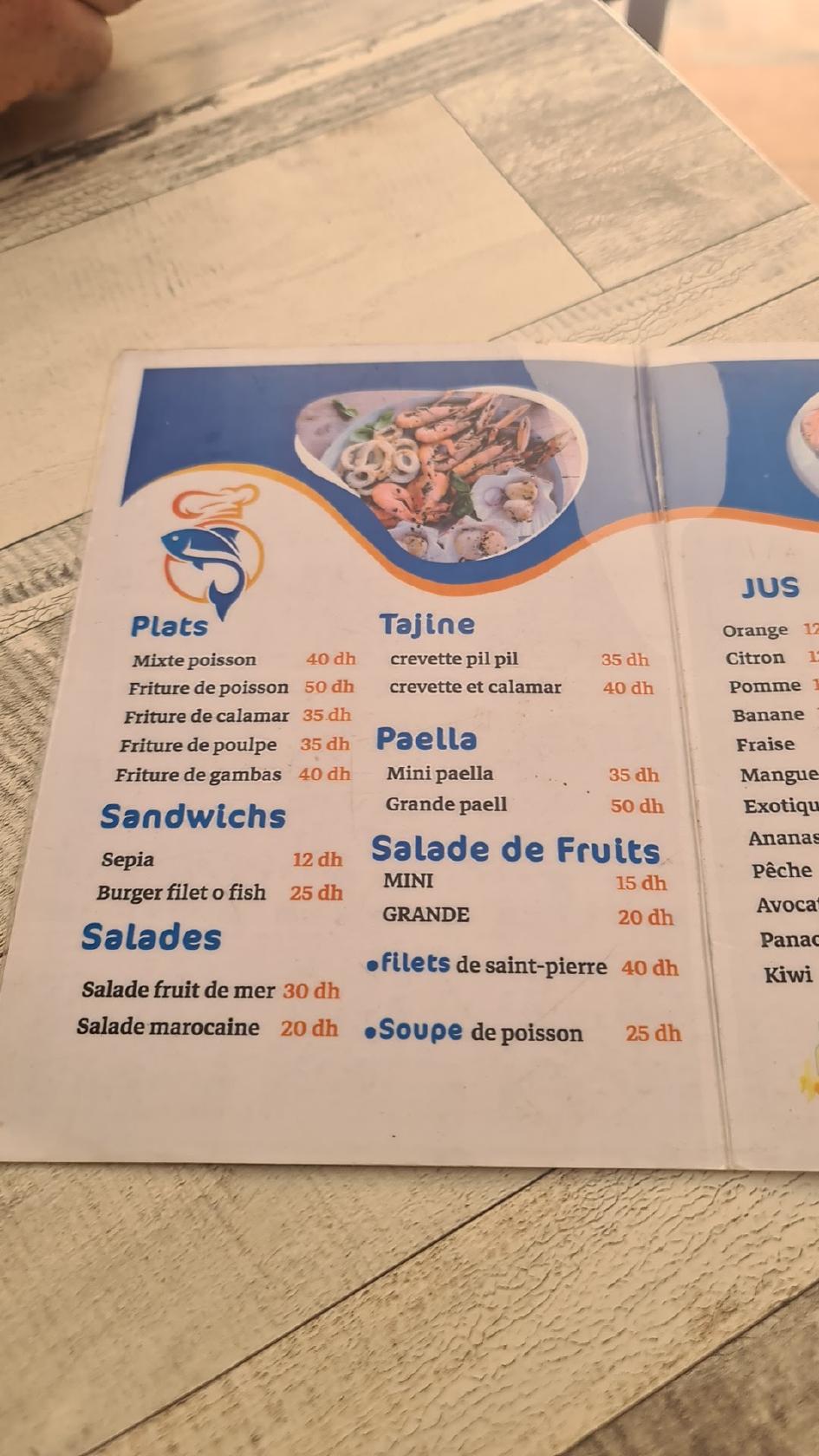 Speisekarte von Mr crispy restaurant, Sidi-Bibi