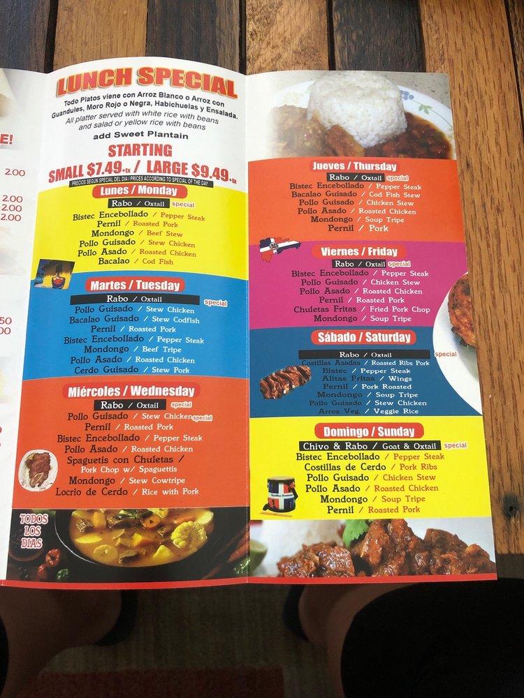 Menu at El Bohio Cafe & Restaurant, Pleasantville