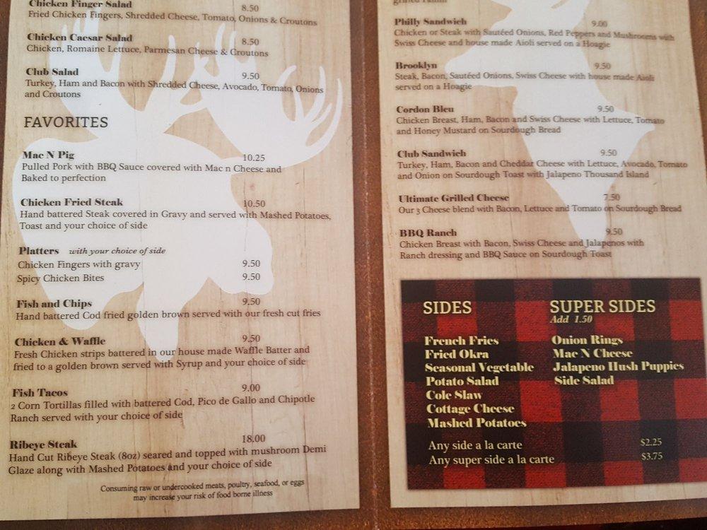Menu at The Lodge Eatery and Pub - Catoosa, Catoosa, South Miller Lane ...