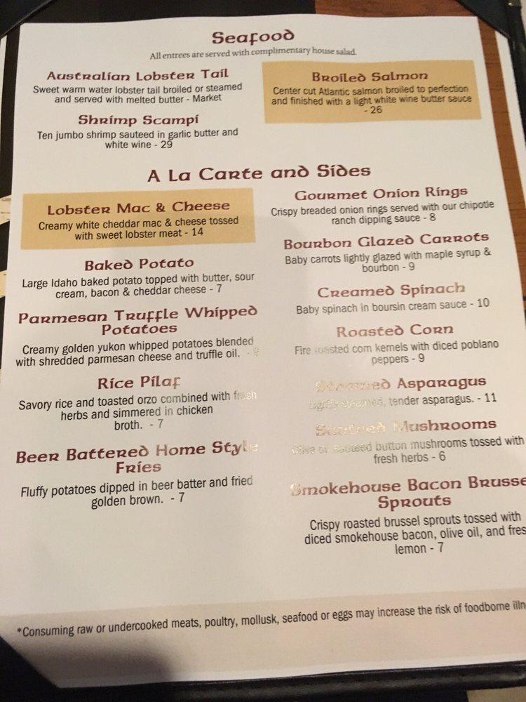 Menu at Nugget Buffet steakhouse, West Wendover, 101 Wendover Blvd