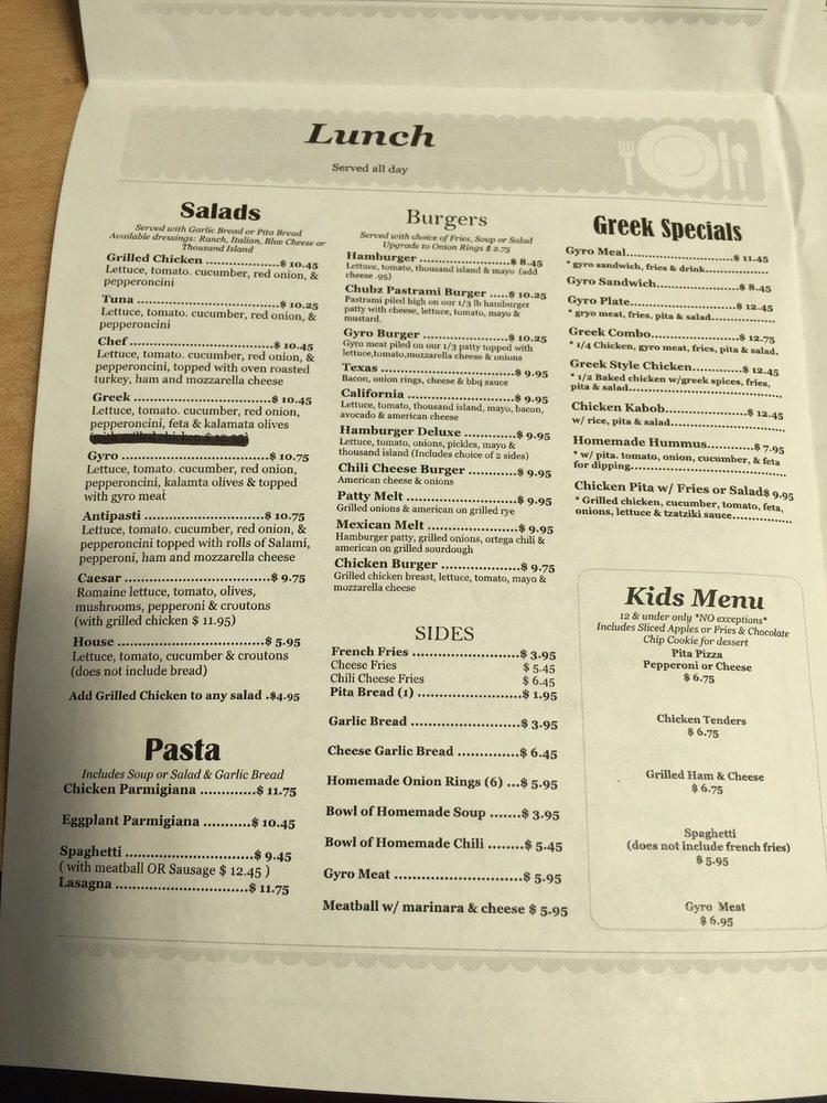 Menu at Gus's Subs & Pizza Place pizzeria, La Mesa