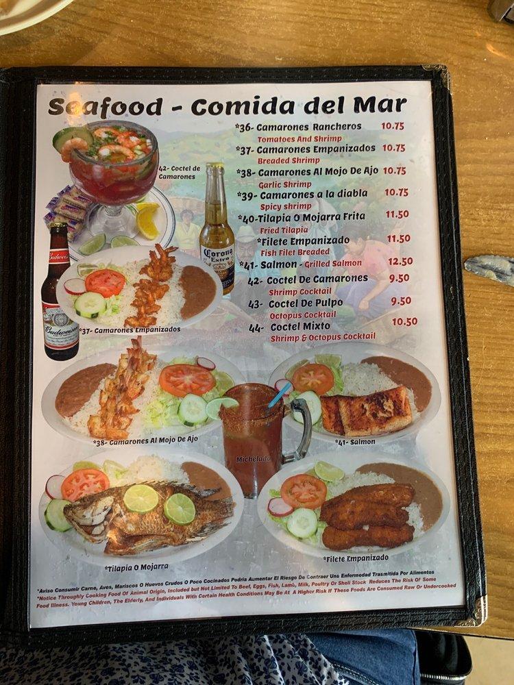 Menu at Las Pupusas restaurant, North Las Vegas, 945 W Craig Rd