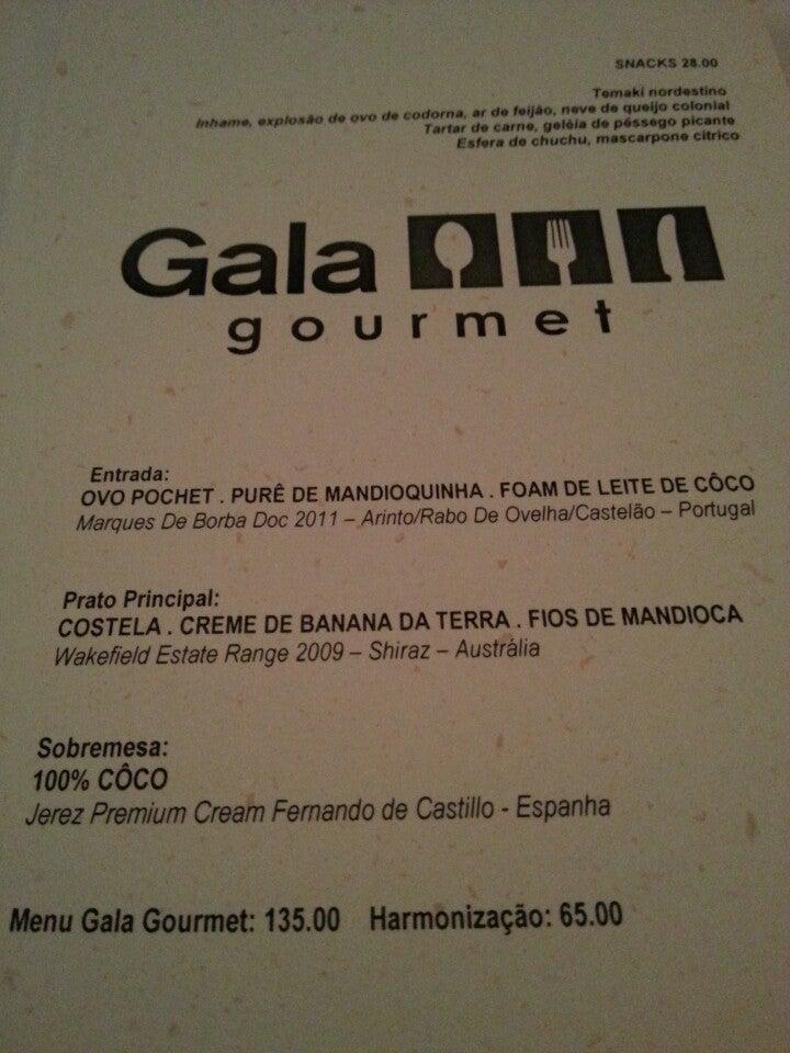 Menu at Manu restaurant, Curitiba
