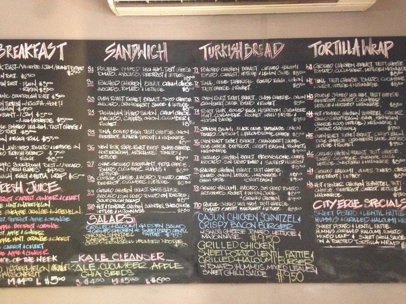 Menu at City Edge Cafe, Surry Hills, 74-80 Reservoir St