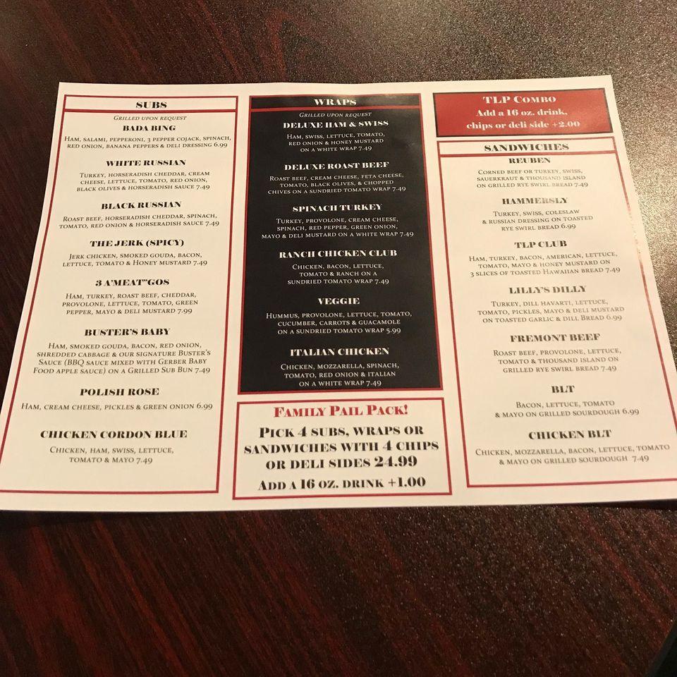 Menu at The Lunch Pail restaurant, Fremont, 14 W Main St