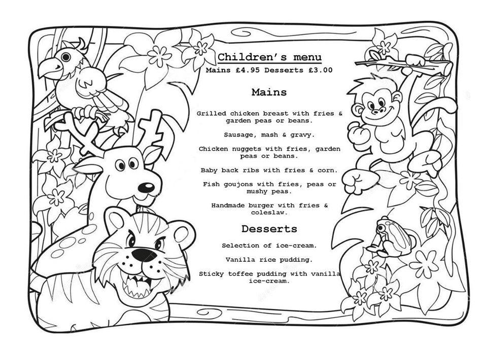 Menu at Tempest Arms pub & bar, Waddington