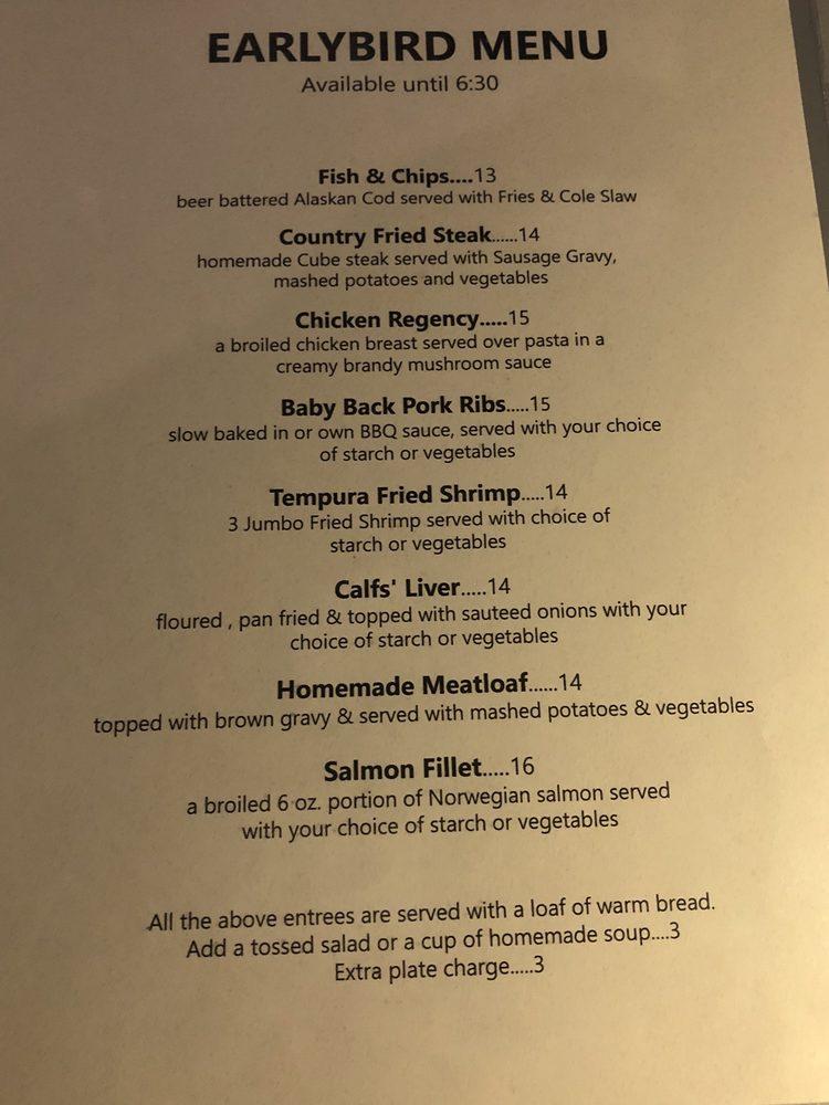 Menu at Chalet Restaurant & Bar, Pinetop-Lakeside