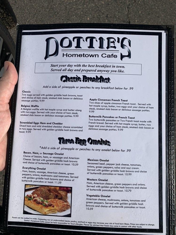 Menu at Dotties Hometown Cafe & Beno's, Grand Rapids