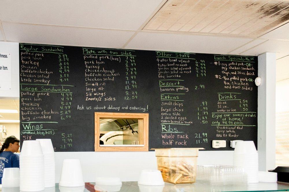Menu at Smokey C's Bar-B-Que & Wings, Decatur, State Hwy 20
