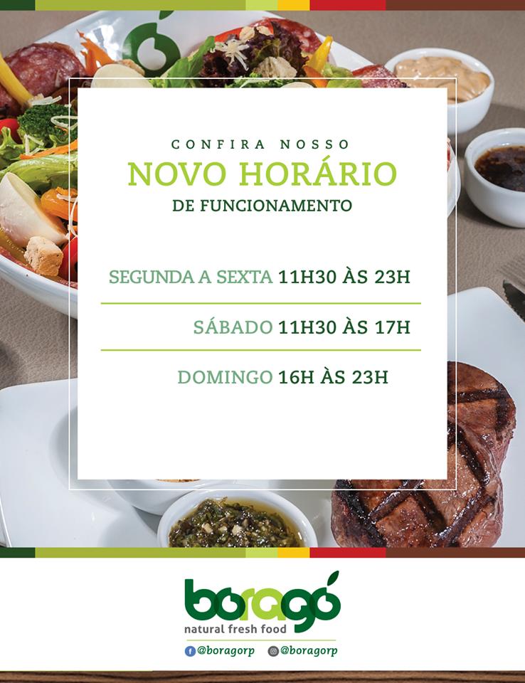 Menu at Boragó Fresh Food restaurant, Bauru
