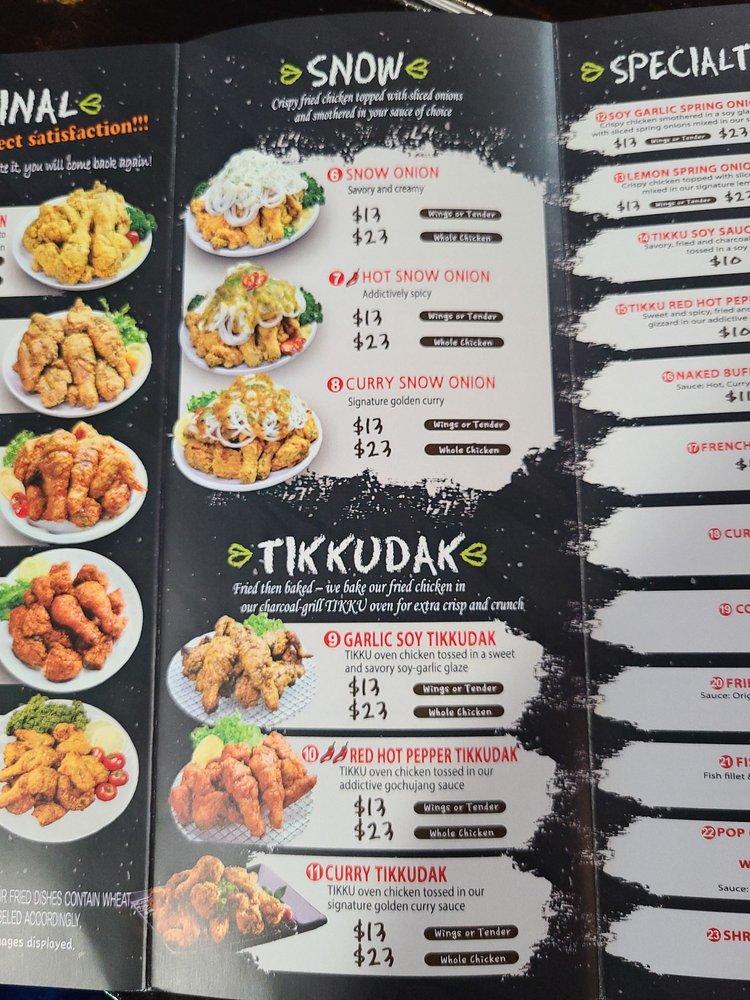 Menu at 충만 치킨 스와니 (Choong Man Chicken - Suwanee)(CM Chicken) restaurant ...