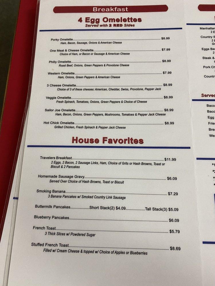 Menu at Hometown Diner restaurant, Portsmouth