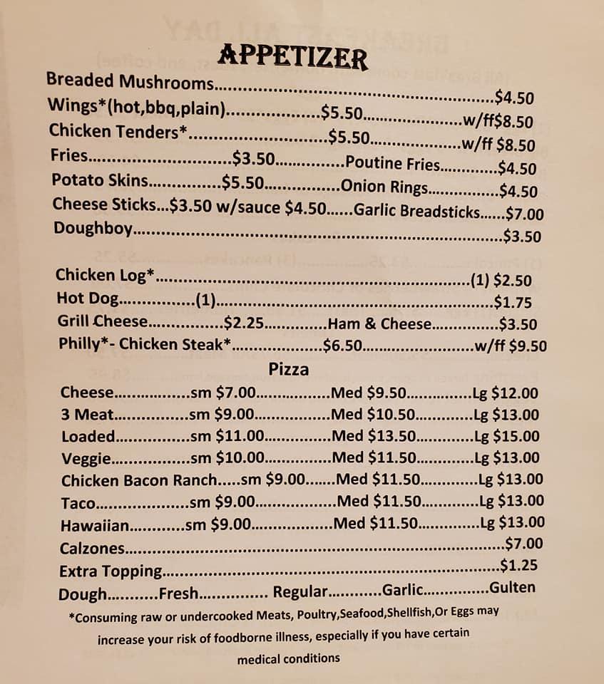 Menu at Noah's Ark Food & Ice Cream restaurant, Medway