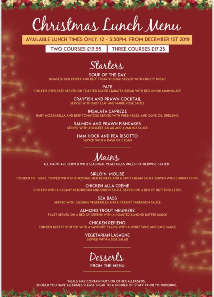 Menu at Carpaccio restaurant, Stockton-on-Tees