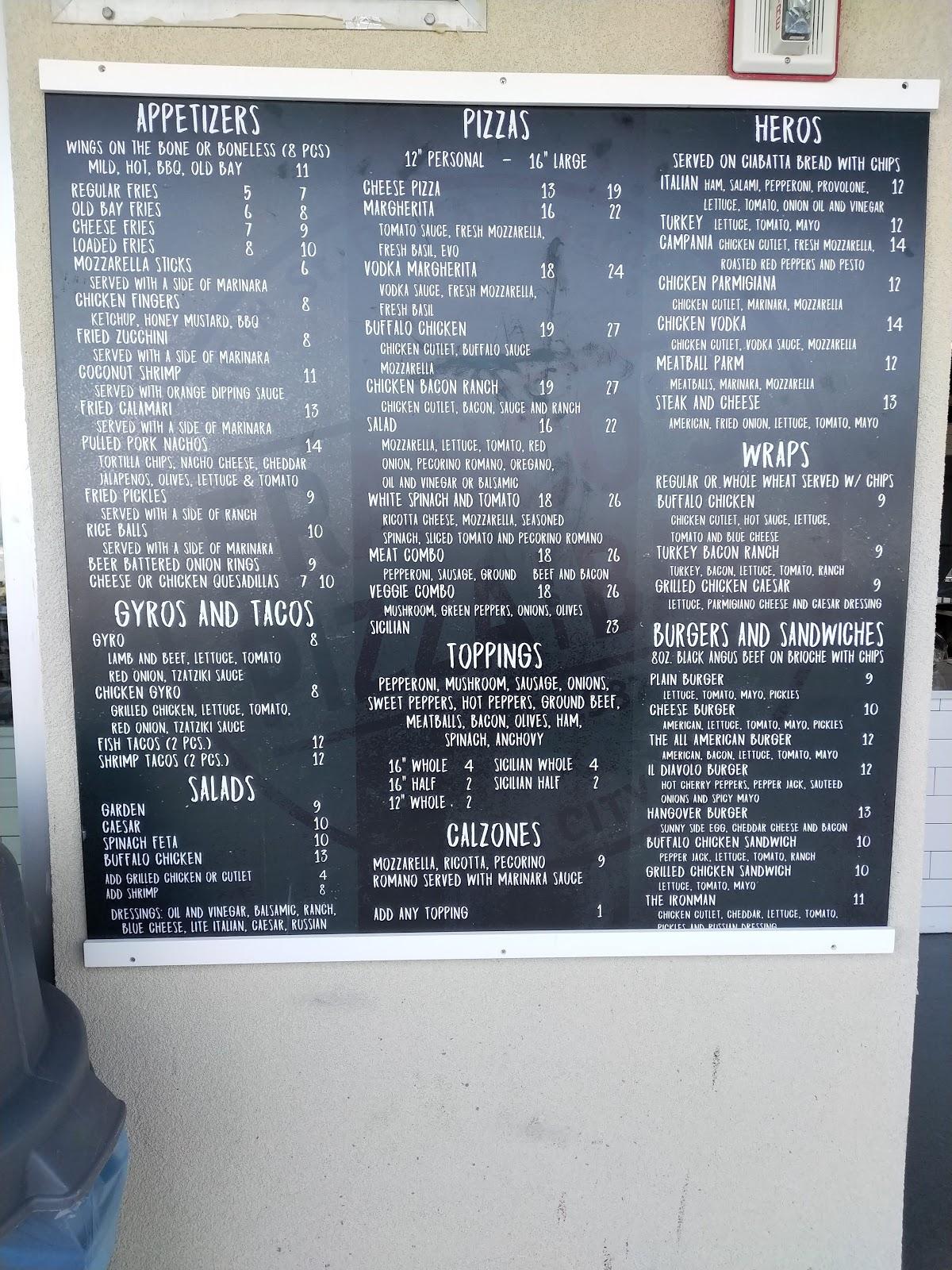 Menu at Franco's Pizza and Bar, Ocean City, Atlantic Ave