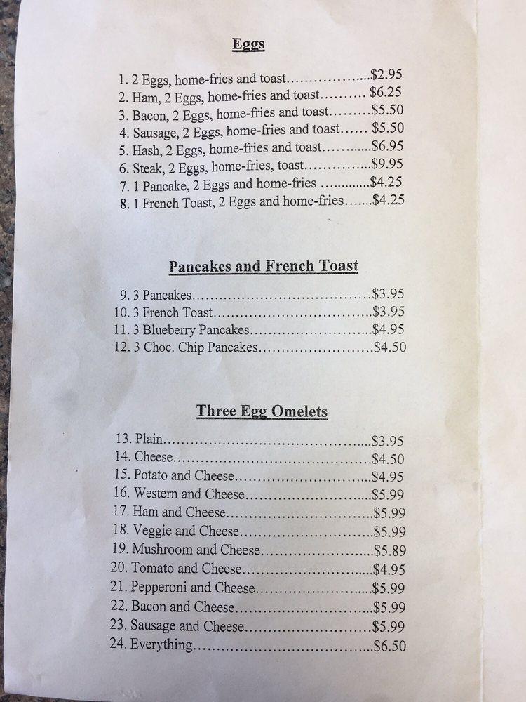Menu at Flavors Restaurant, Pawtucket
