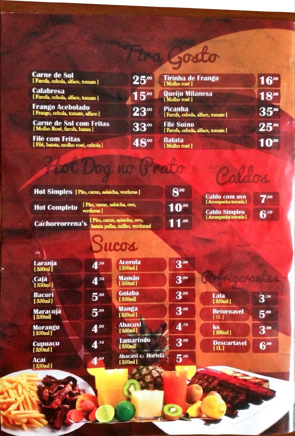 Menu em Rena's Lanches pub & Bar, Teresina
