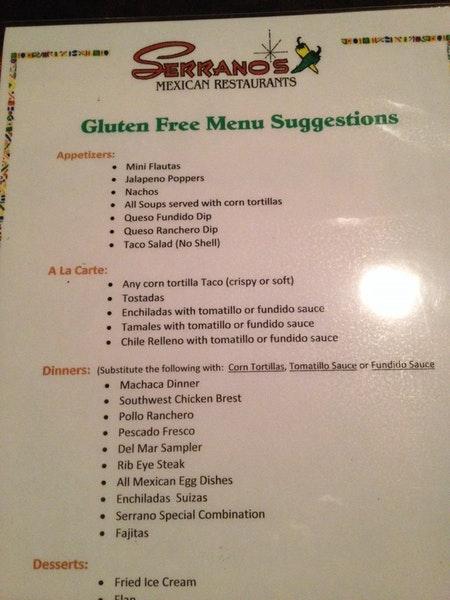 Menu at Pronto By Serrano's restaurant, Tempe, S Rural Rd