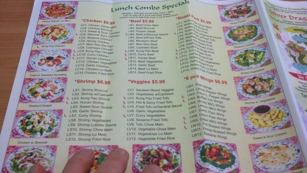 Carta de comida rápida Silver Dragon, Lewisburg
