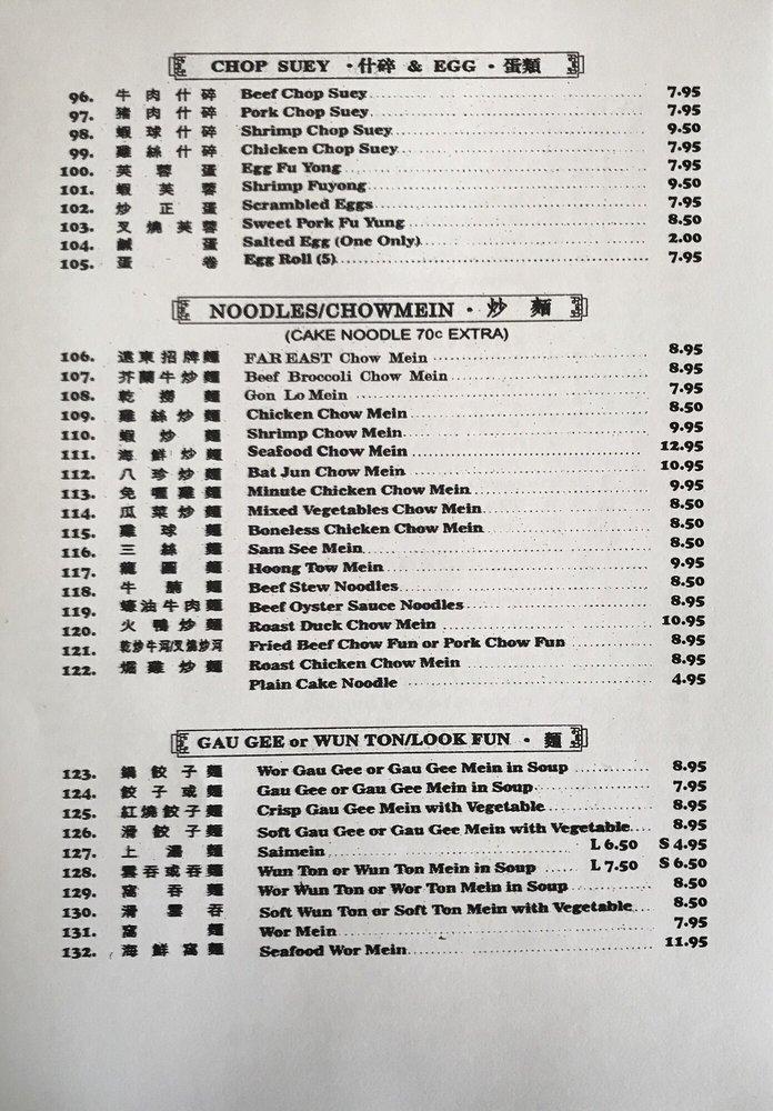 Menu at Far East Sushi & Seafood restaurant, Waipahu
