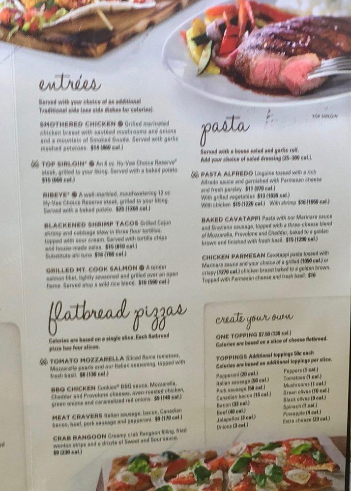 Menu at Hy-Vee Market Grille cafe, Faribault, Grant St NW