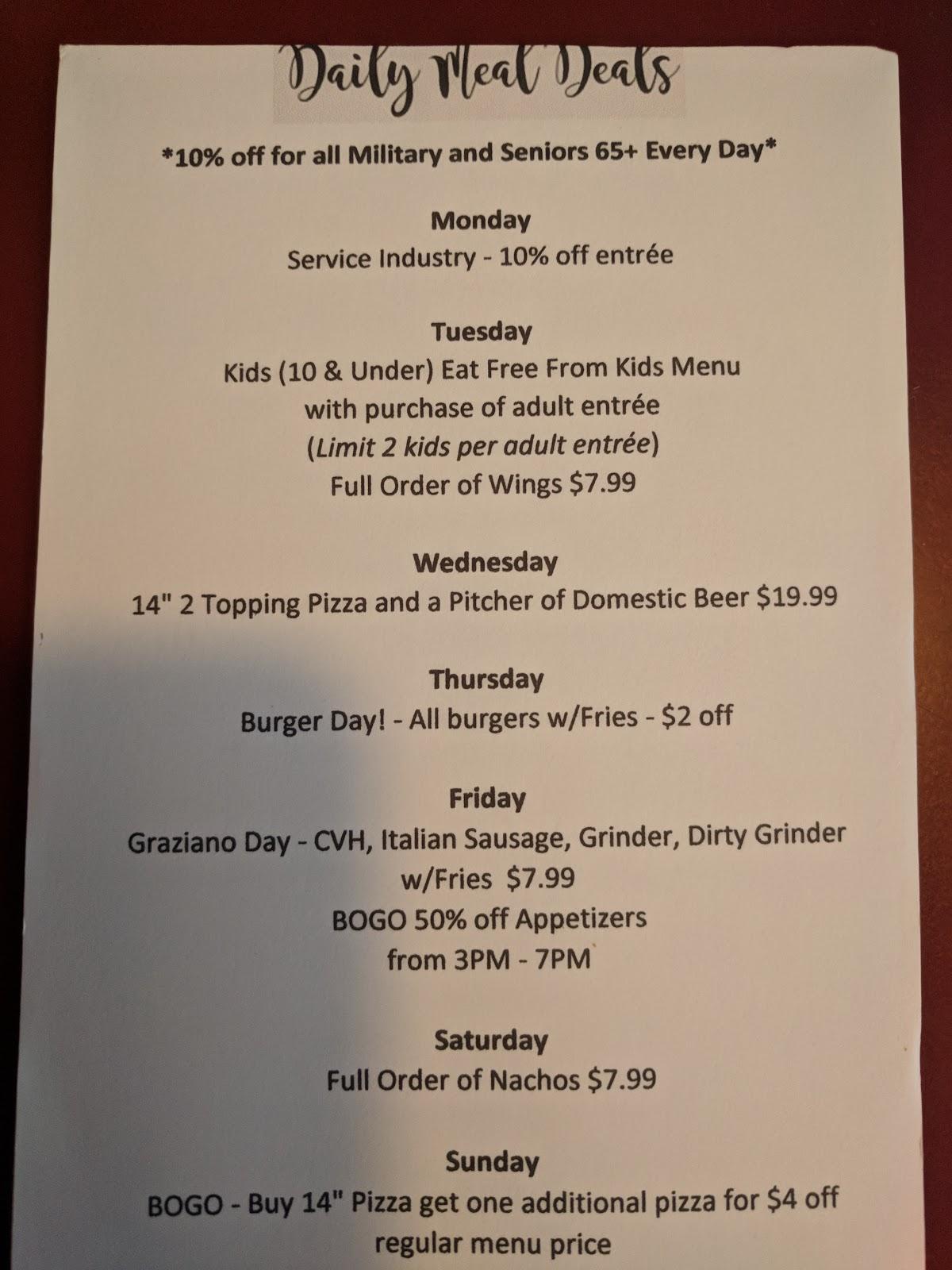 Menu at The U Neighborhood Grill pub & bar, Urbandale