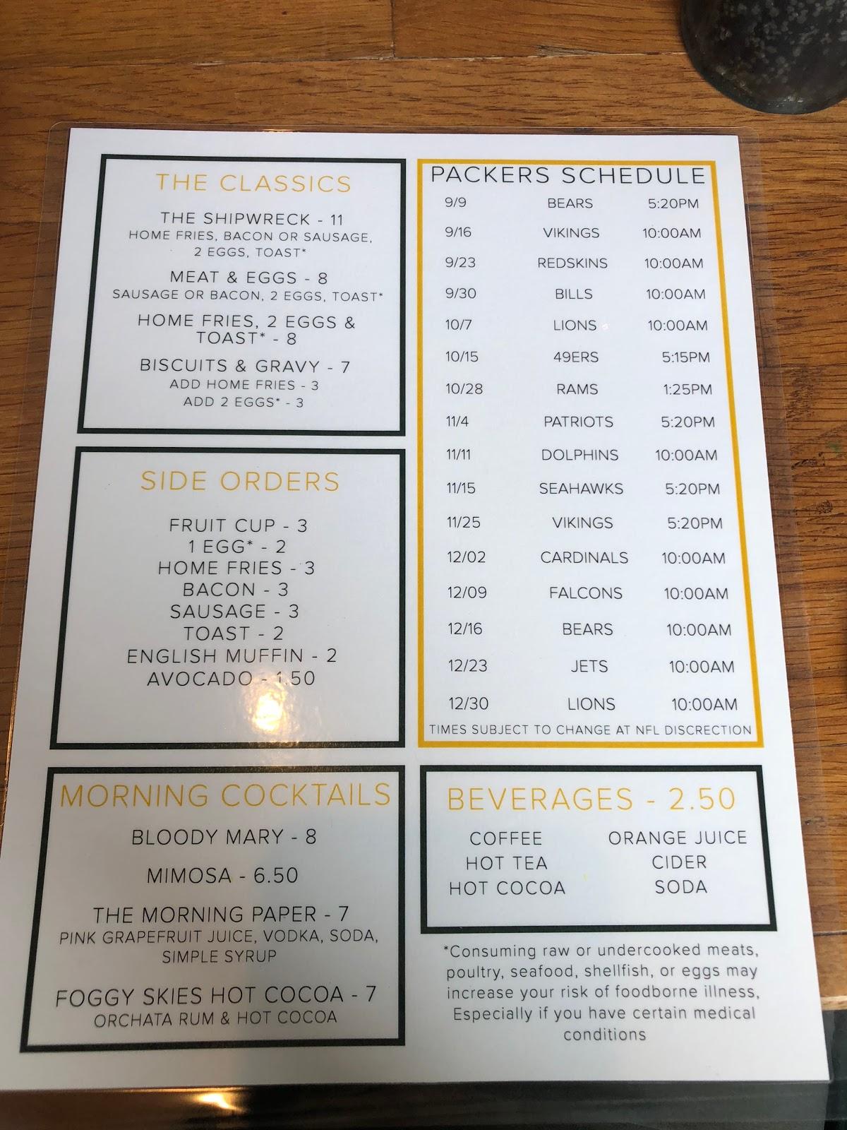 Menu at Topside Bar & Grill, Steilacoom