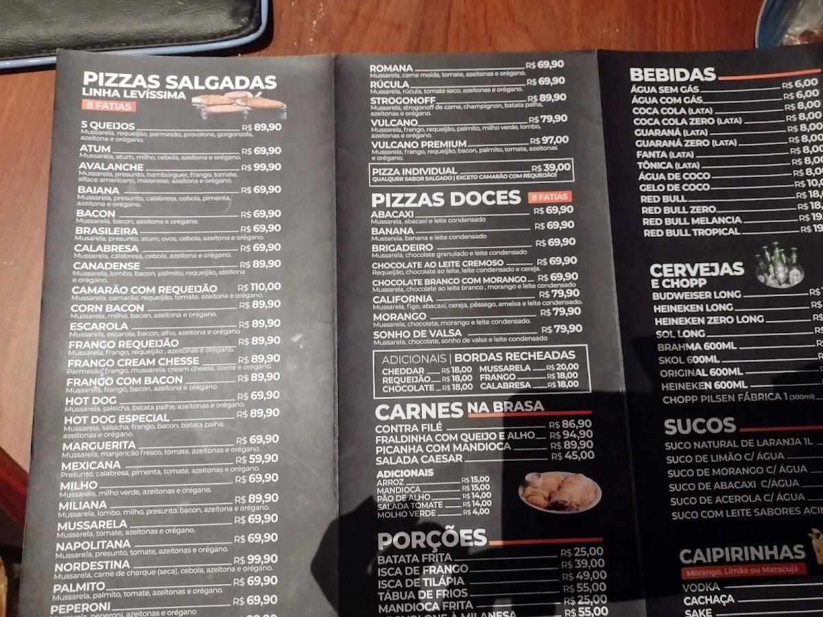 Menu em VULCANO LOUNGE DINNER - Unidade Fabrica1 restaurante, Londrina