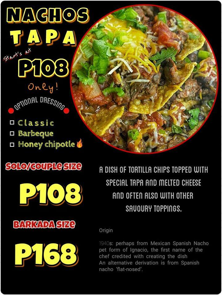Menu at EAT a minute restaurant, San Jose del Monte City