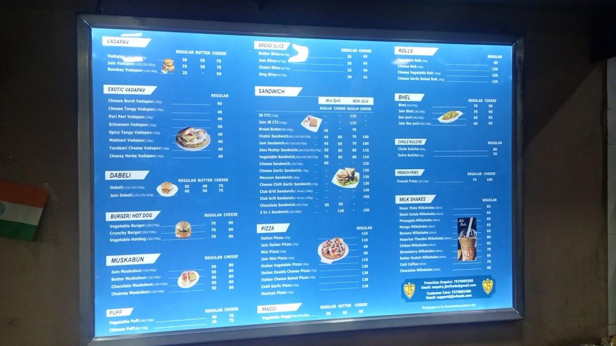 Menu at Jay Bhavani Vadapav, Ahmedabad, L-8