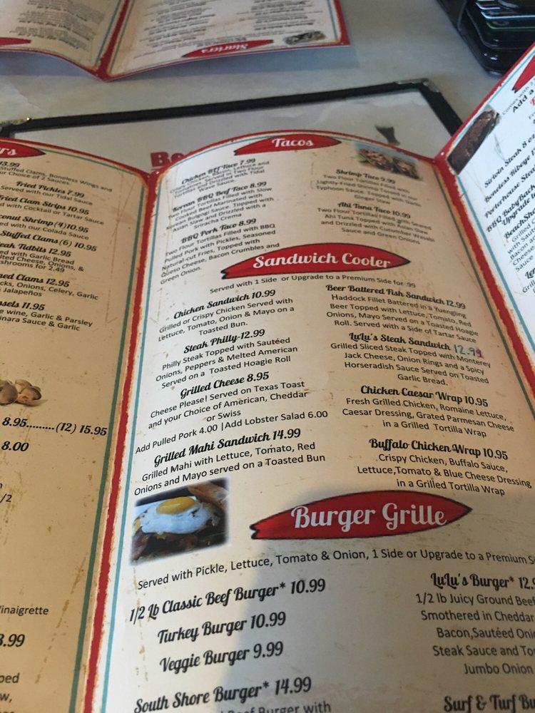 Menu at The Edge At Lulu's pub & bar, Patchogue