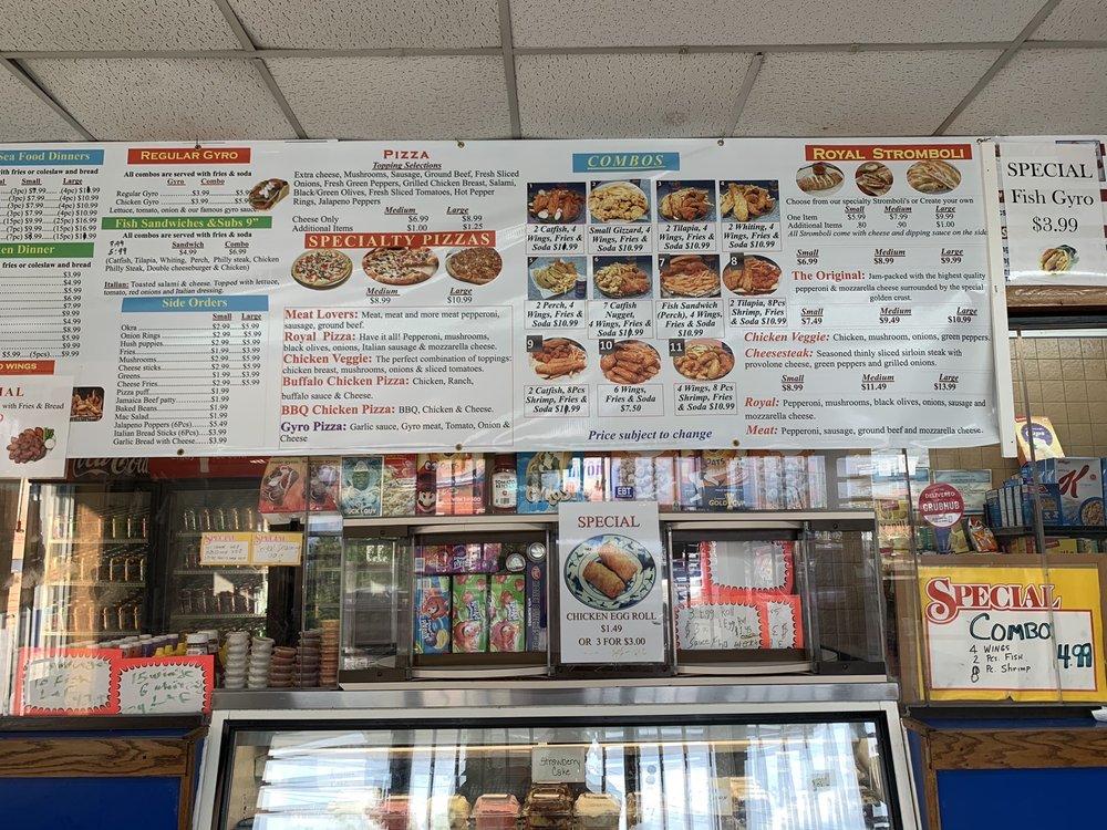 Menu at Royal Fish Shrimp & Chicken restaurant, Columbus