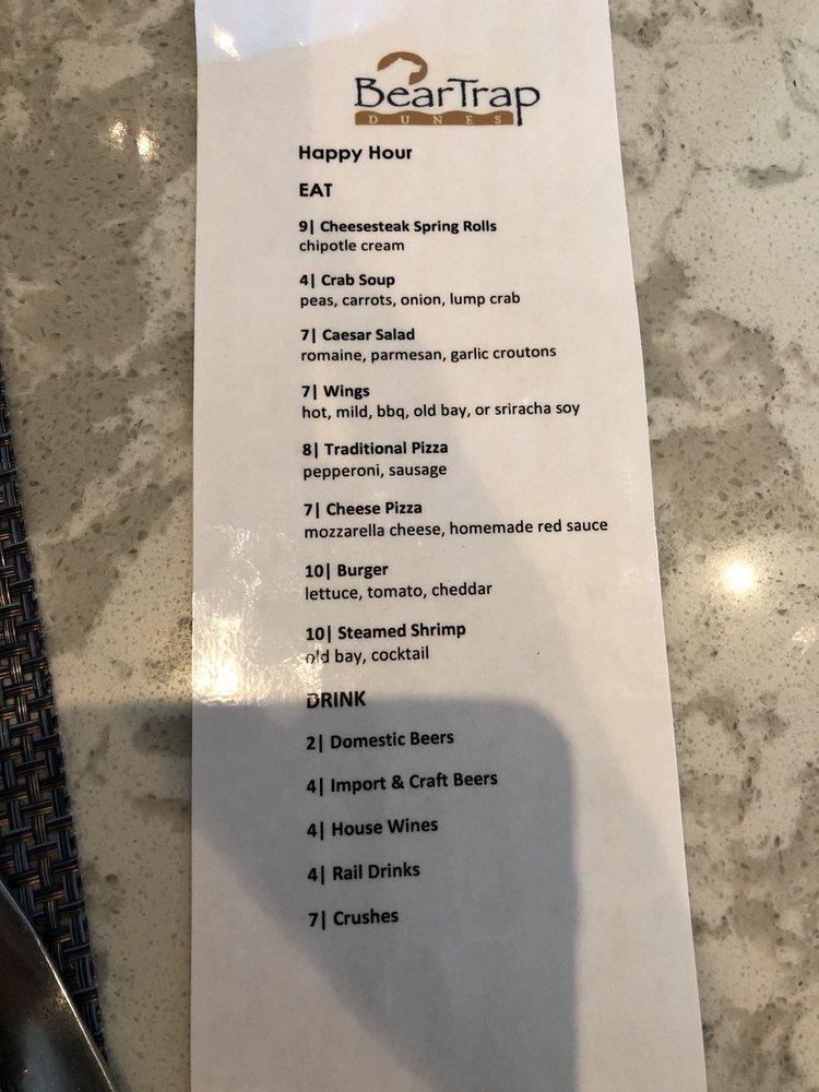 Menu at The Den Bar and Grill, Ocean View