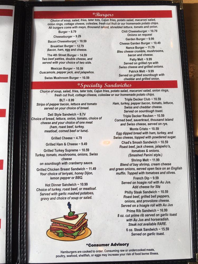 Menu at Tommy's 4th Street Bar & Grill, Corvallis