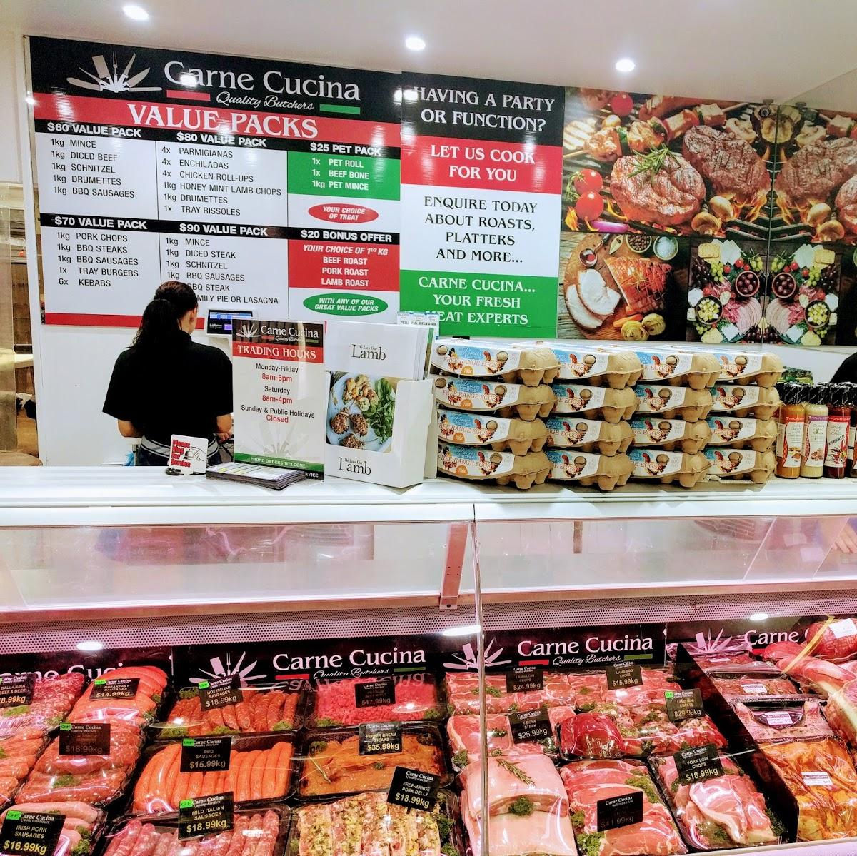 Menu at Carne Cucina Quality Butchers restaurant, Ballajura