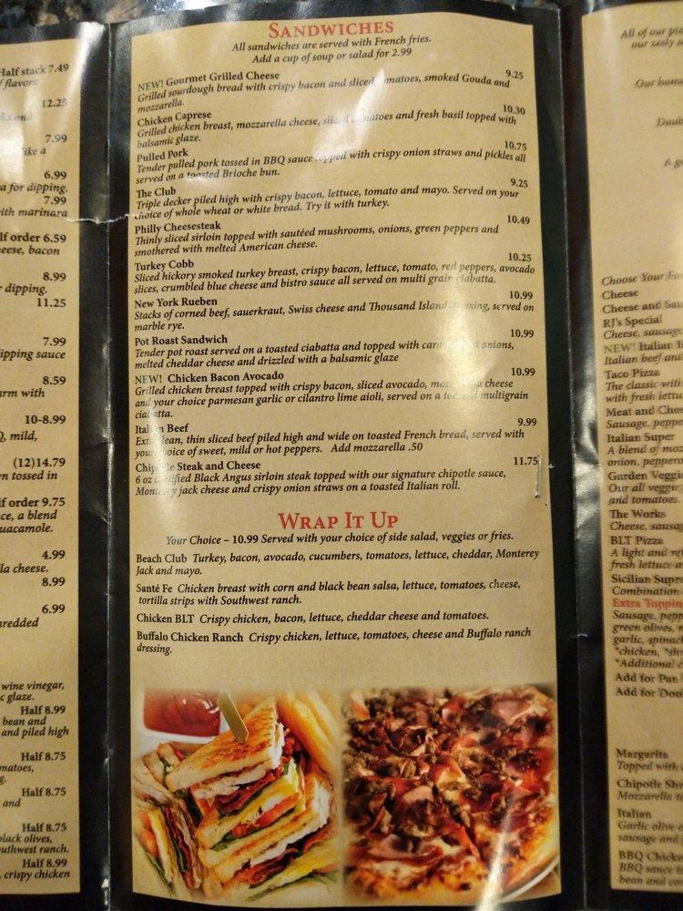 Menu at RJ's Eatery pub & bar, Lindenhurst