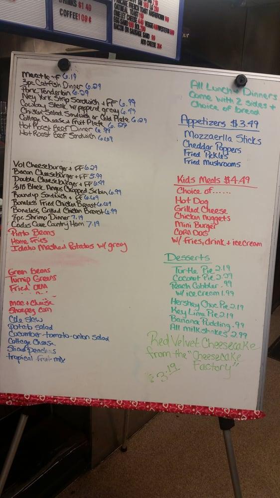 Menu at Round Up Restaurant and Ice Cream, Knoxville