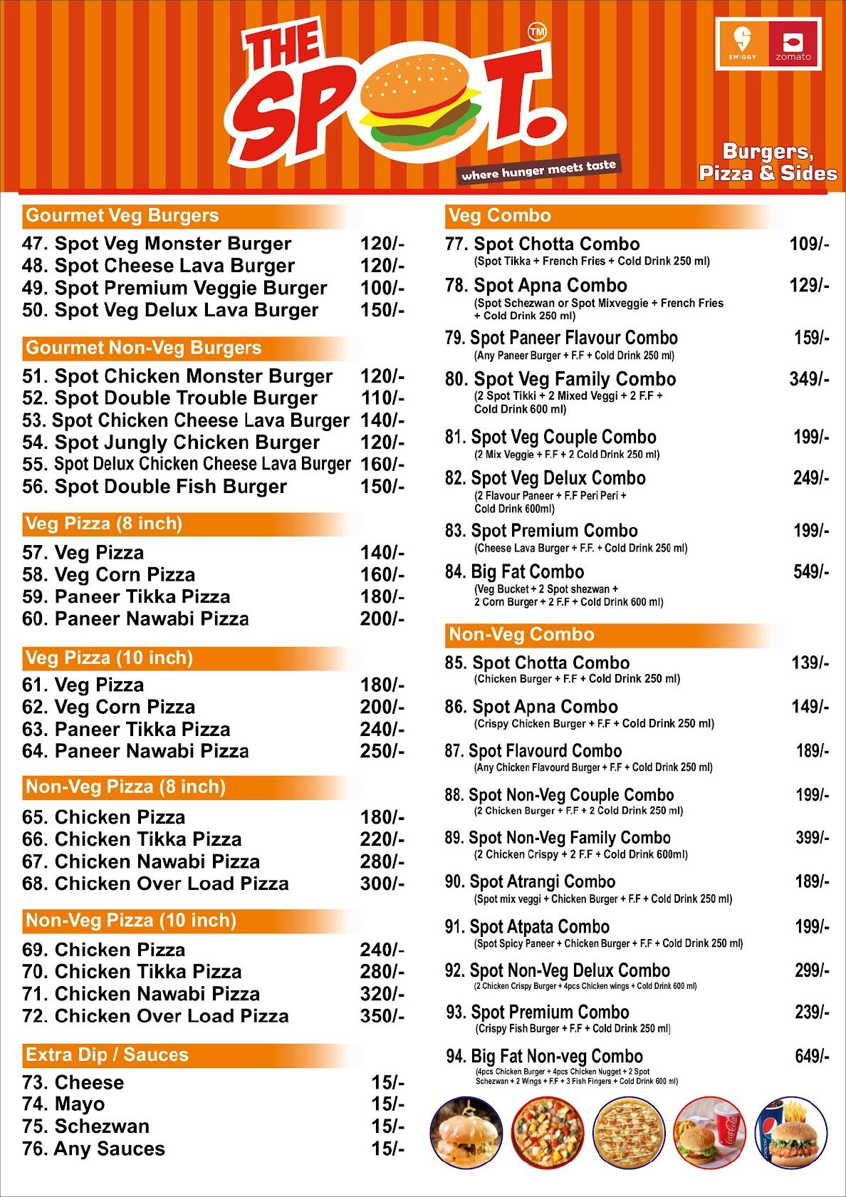 Menu at The Spot Burgers, Navi Mumbai
